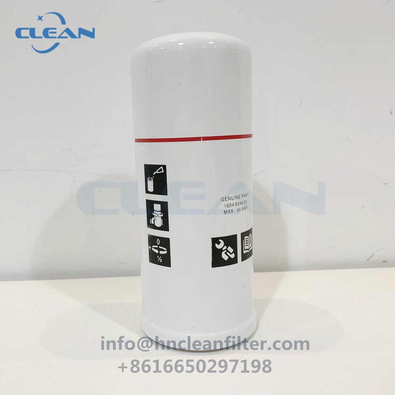 Atlas copco high pressure oil filter 1604694402